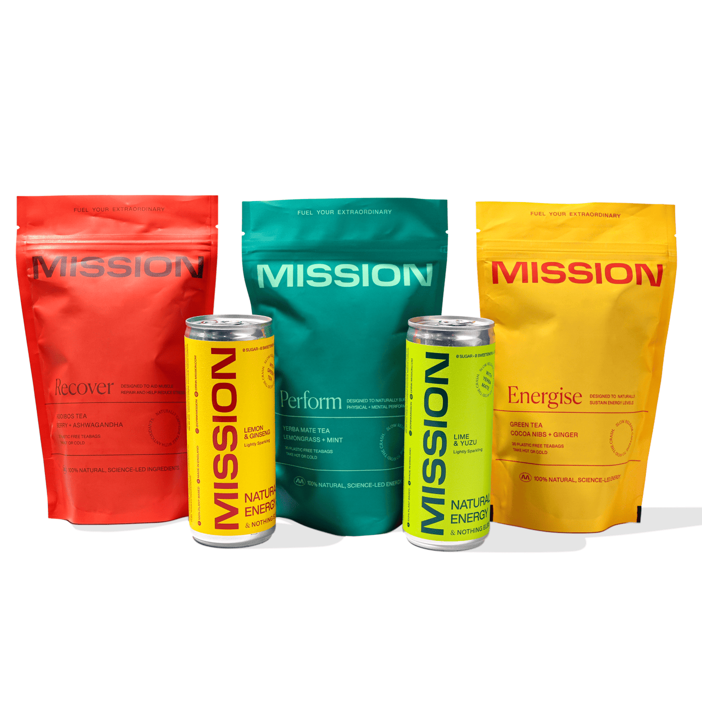 Home Mission - Tea & Natural Energy Can Bundle